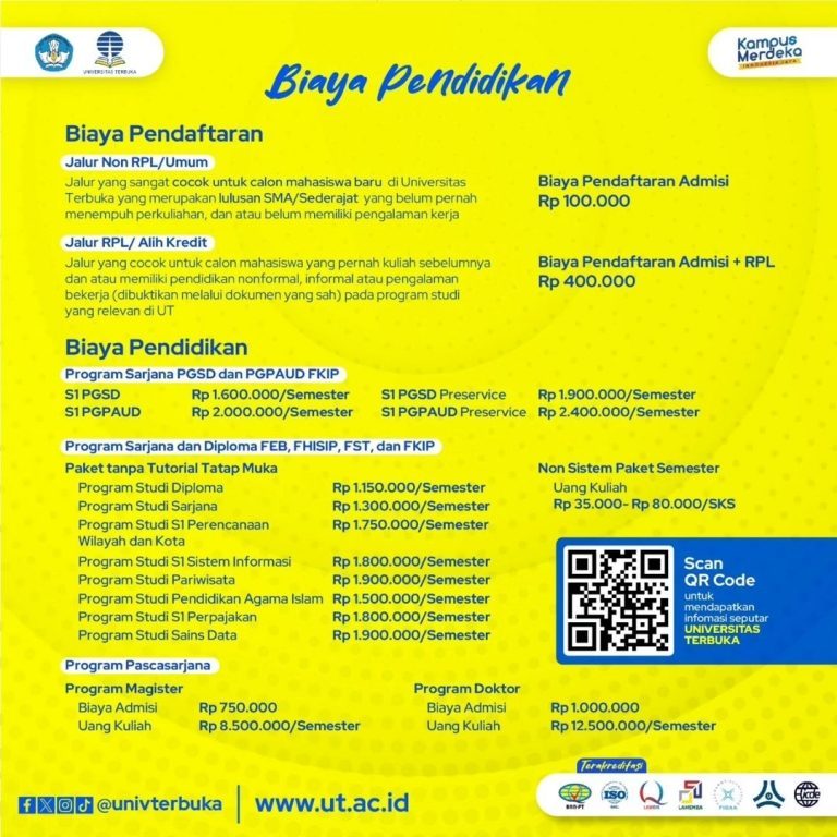 Pembukaan Pendaftaran Mahasiswa Baru Universitas Terbuka - Universitas ...