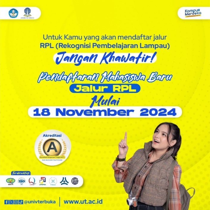Pembukaan Pendaftaran Mahasiswa Baru Universitas Terbuka - Universitas ...