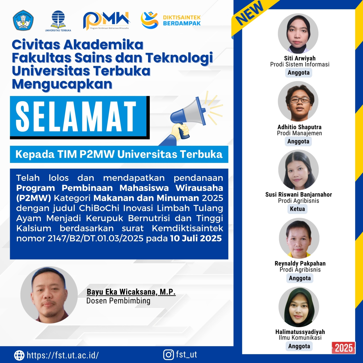 Dari Permen Herbal hingga Startup Digital, 4 Inovasi Mahasiswa FST UT Ini Raih Pendanaan P2MW ...